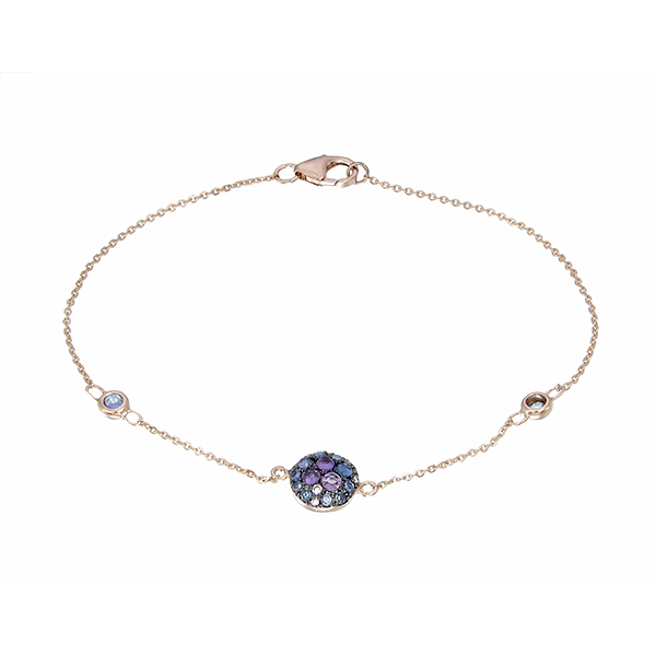 Pırlanta Yakut Ametist Bileklik