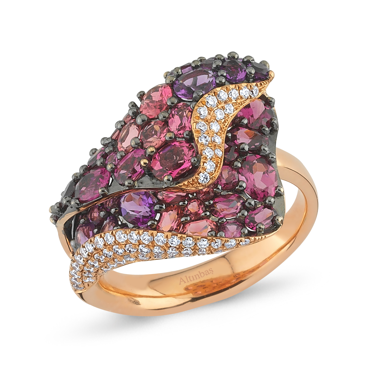 Pırlanta Ametist Yüzük