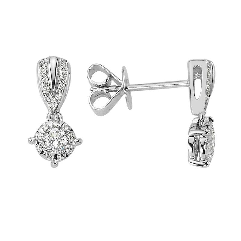 Pırlanta Tektaş Küpe