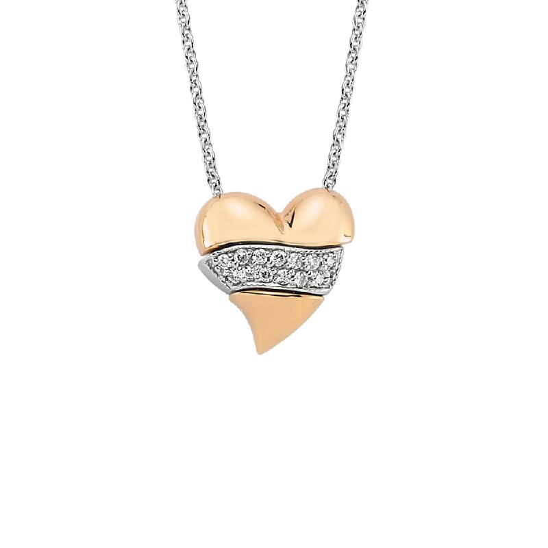 Pırlanta Kalp Kolye