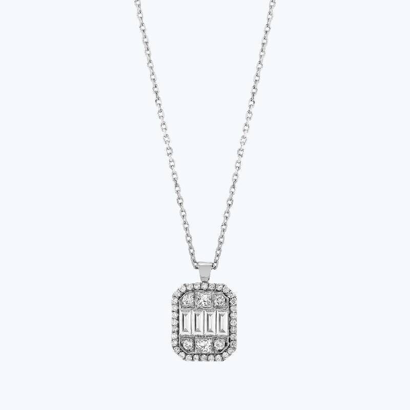 Pırlanta Baget Kolye