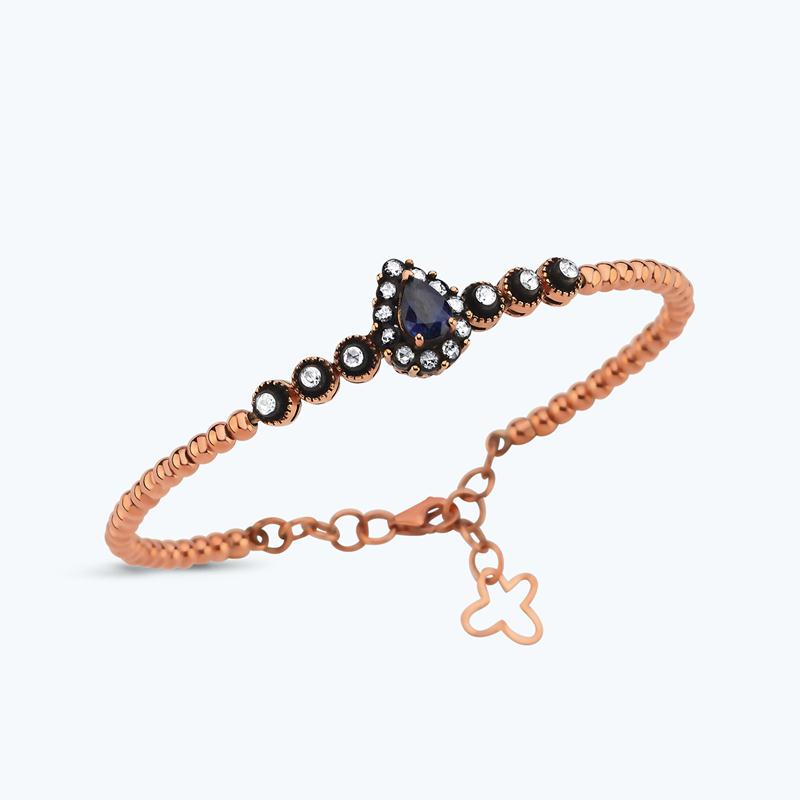 Elmas Safir Damla Bilezik