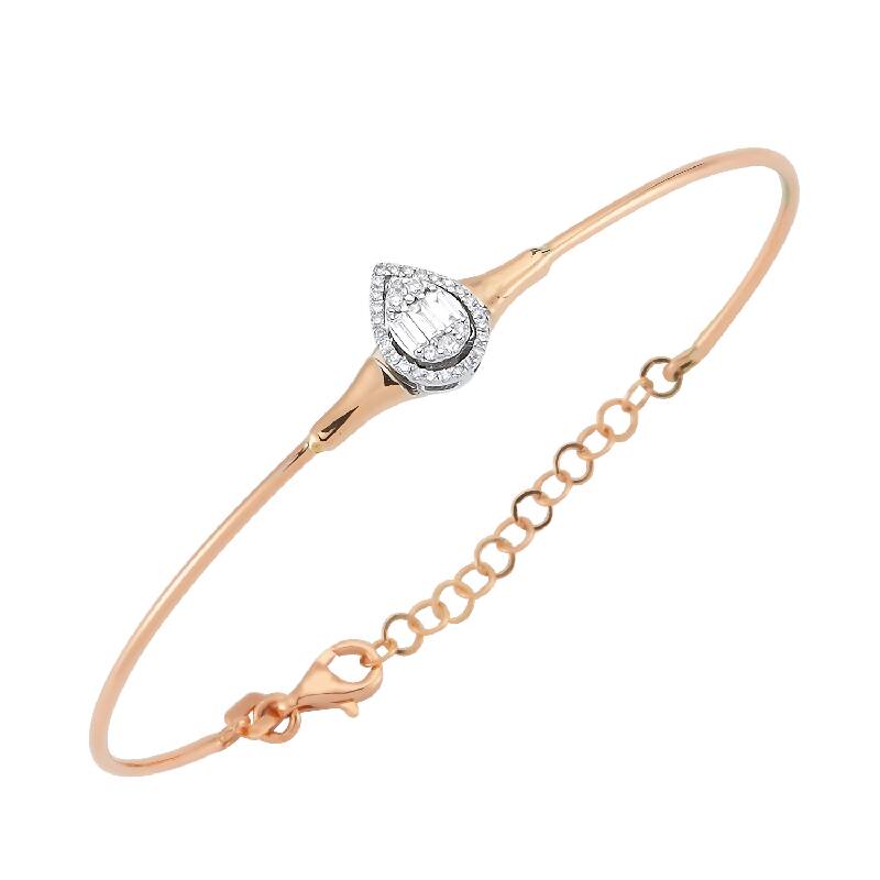 Pırlanta Baget Damla Bilezik