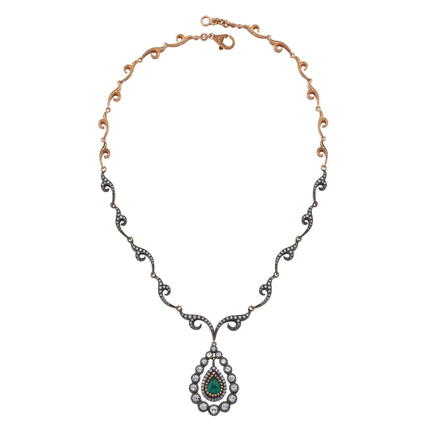 Elmas Zümrüt Gerdanlık