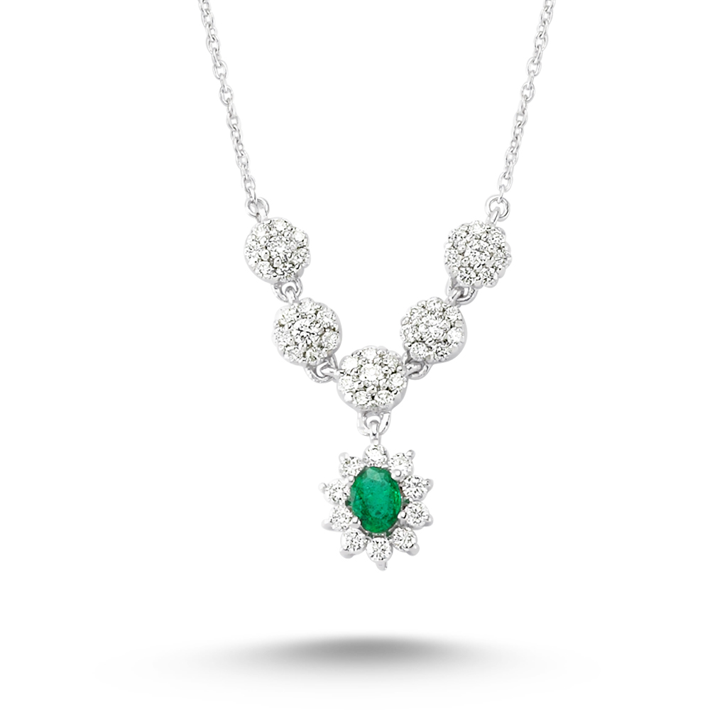 Pırlanta Zümrüt Kolye