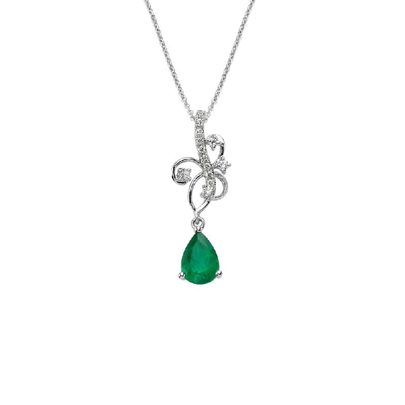Pırlanta Zümrüt Kolye
