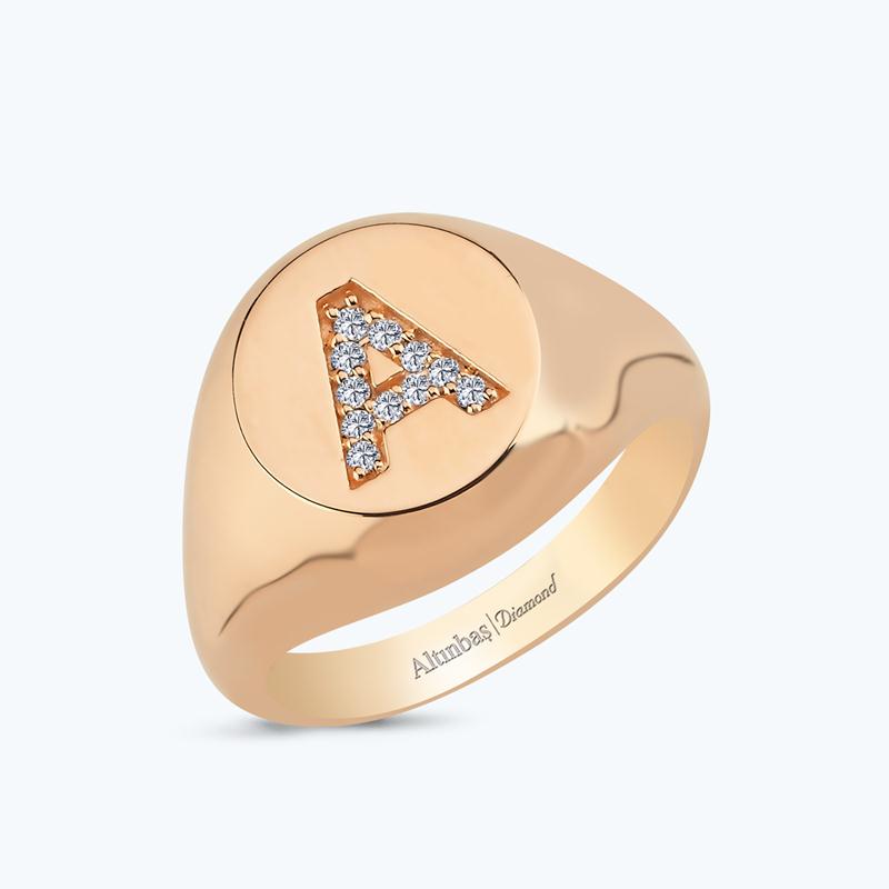 Pırlanta A Harfi Yüzük