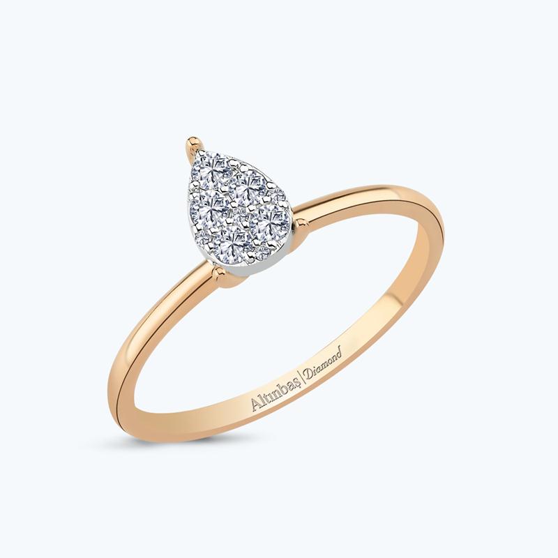 Pırlanta Damla Yüzük