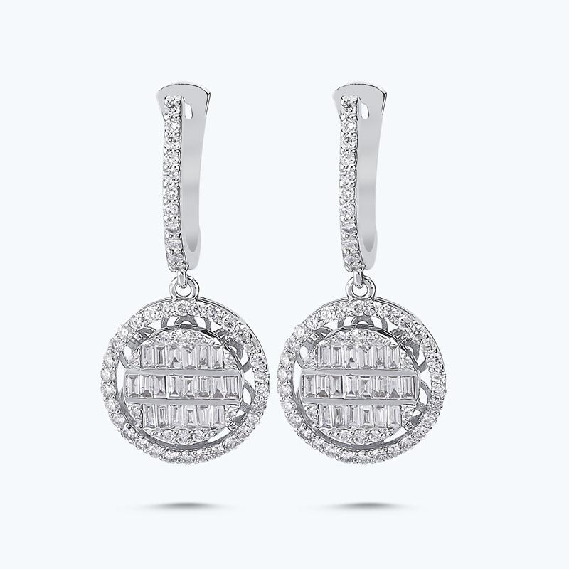 Pırlanta Baget Küpe