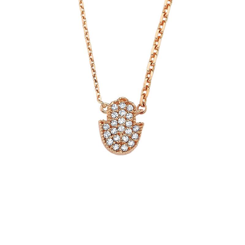 Pırlanta Fatma Ana Eli Kolye