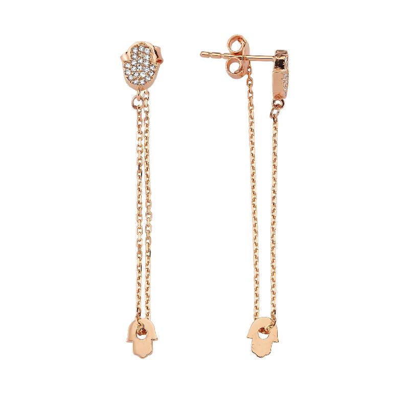 Pırlanta Fatma Ana Eli Küpe