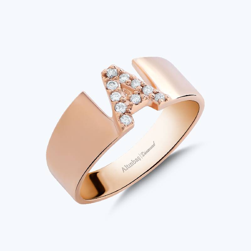 Pırlanta A Harfi Yüzük