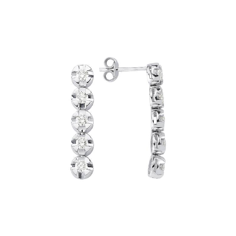 Pırlanta Su Yolu Küpe