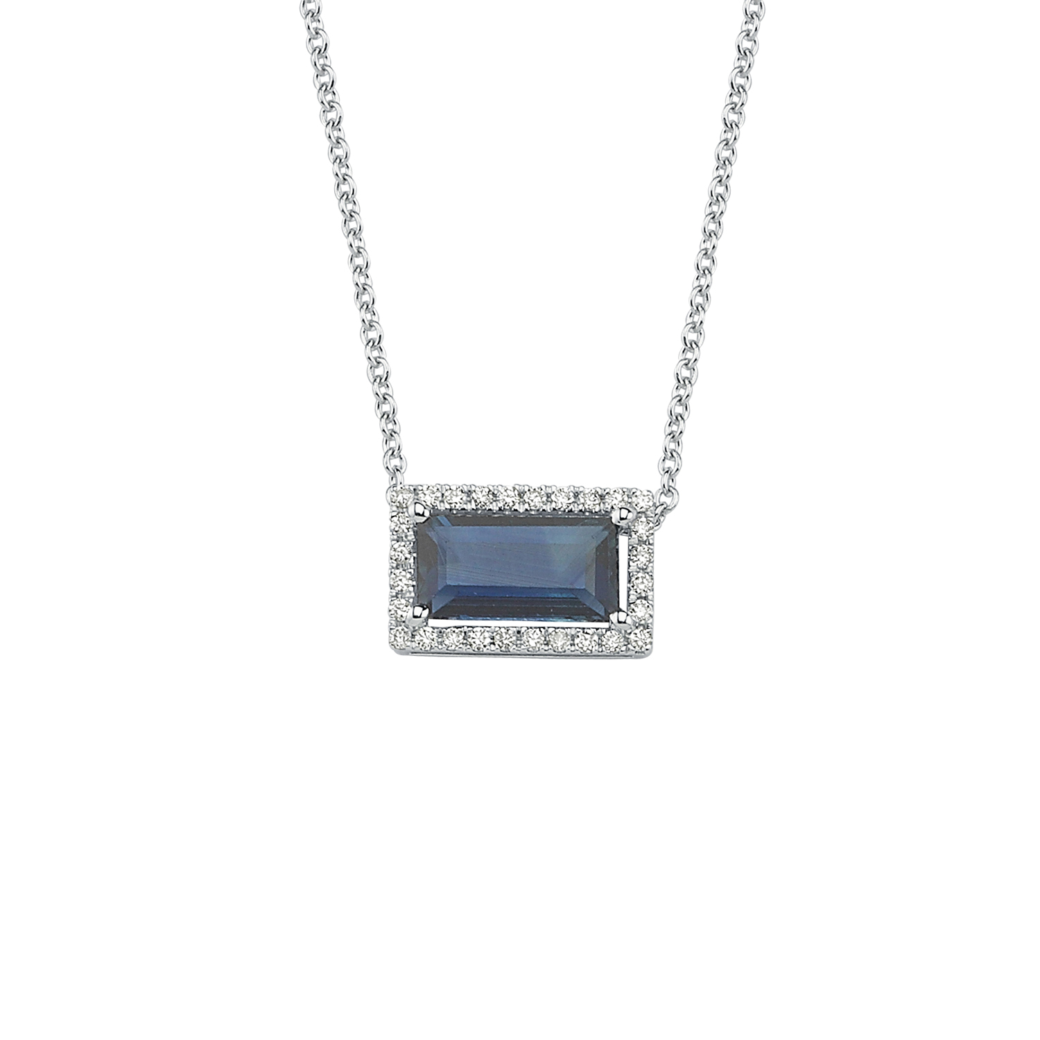 Pırlanta Safir Kolye