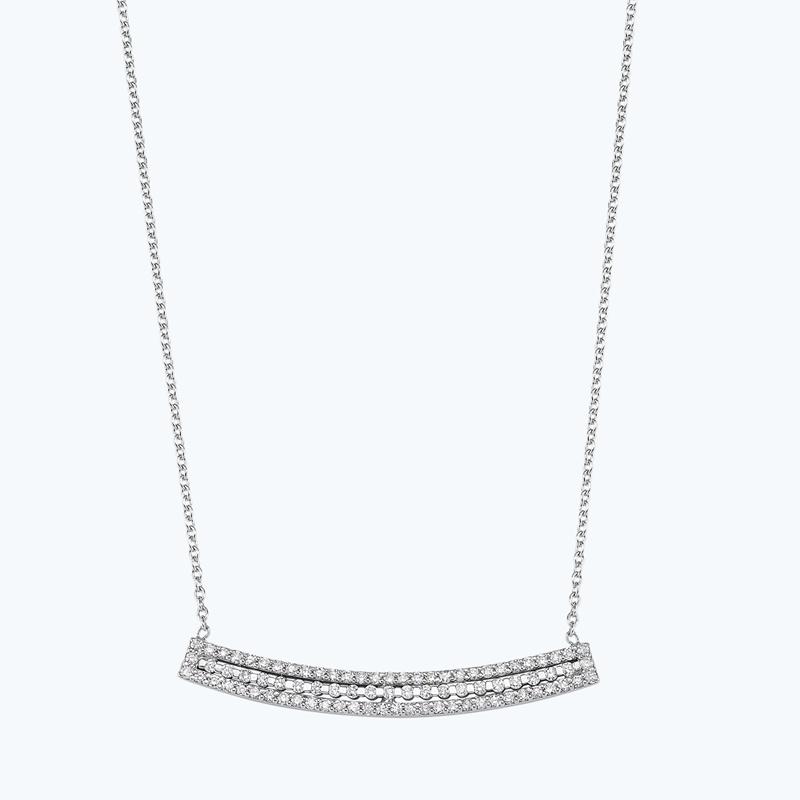 Pırlanta Sıralı Kolye