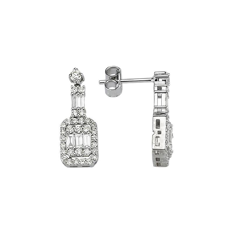 Pırlanta Baget Küpe