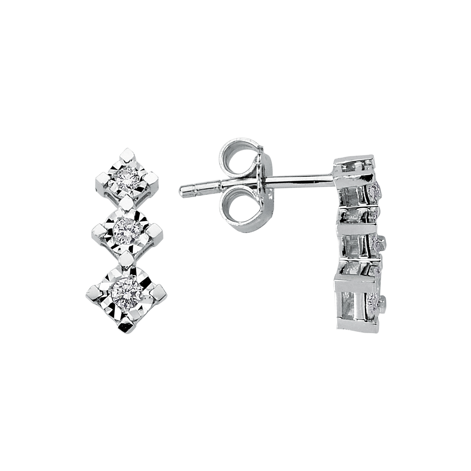 Pırlanta Tria Küpe