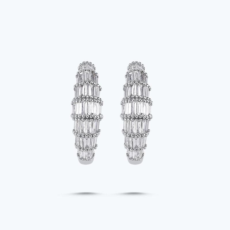 Pırlanta Baget Küpe