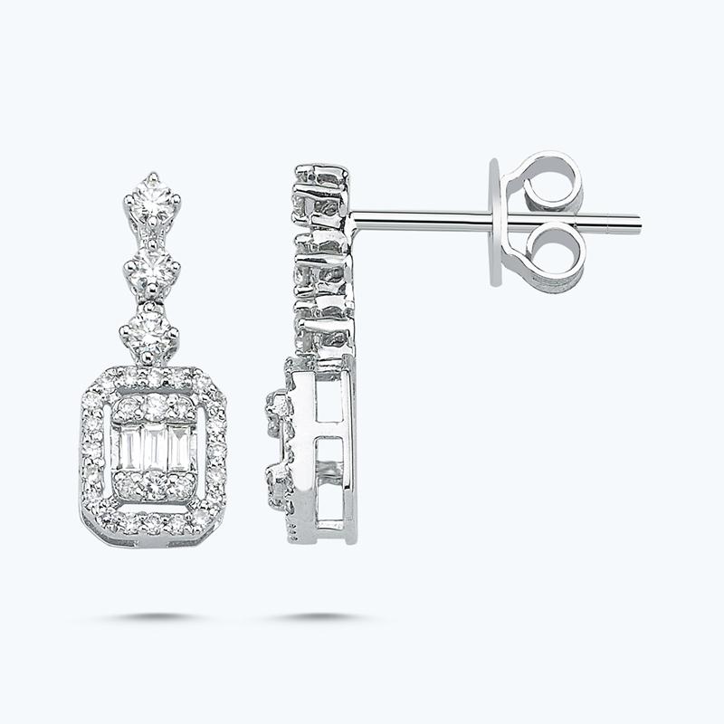 Pırlanta Baget Küpe