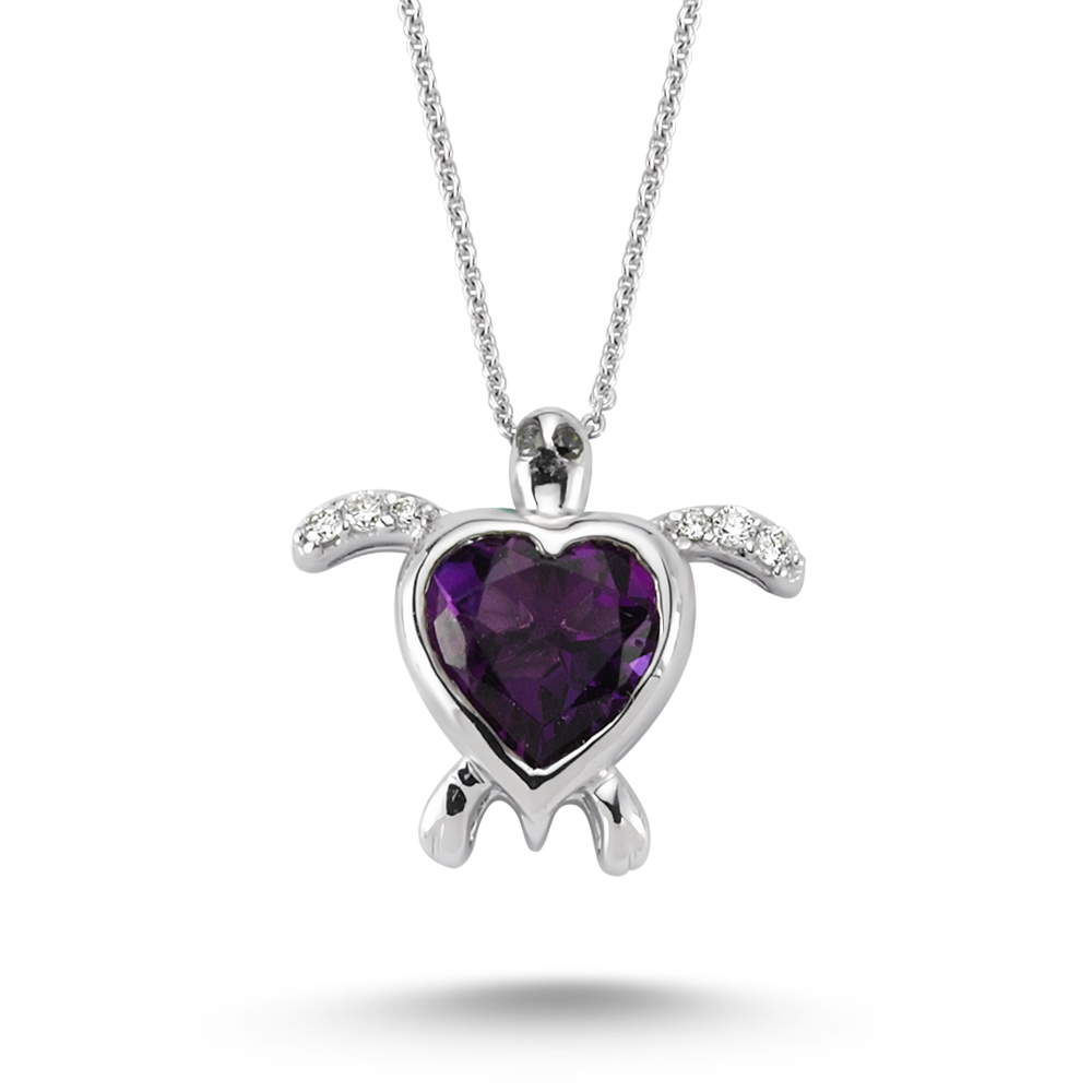 Pırlanta Kaplumbağa Kolye