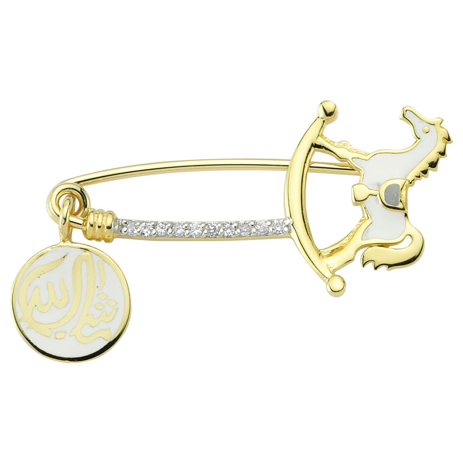 Pırlanta Bebek Atlı Karınca İğne