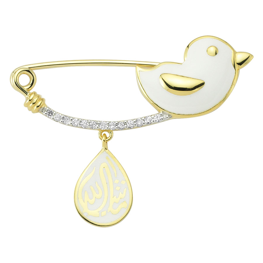 Pırlanta Bebek Kuş İğne