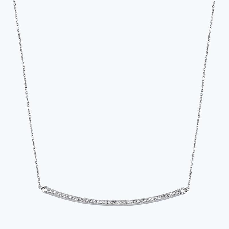 Pırlanta Sıralı Kolye