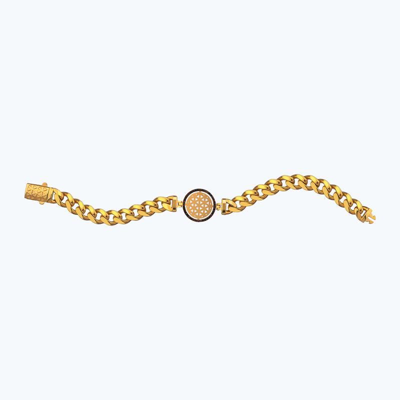 22 Ayar Altın Yaşam Çiçeği Bileklik