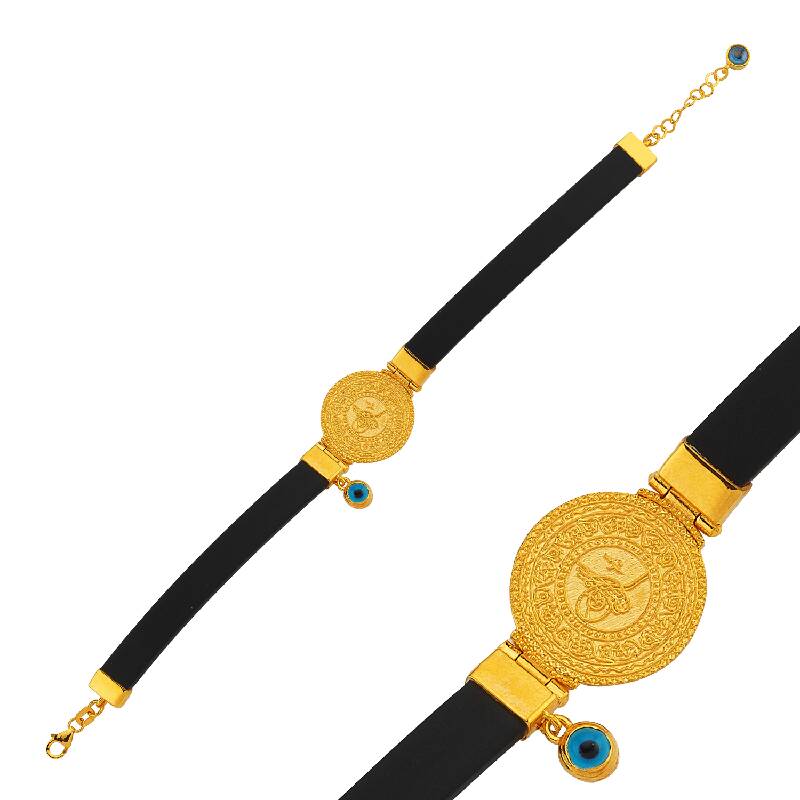 22 Ayar Altın Tuğralı Bileklik