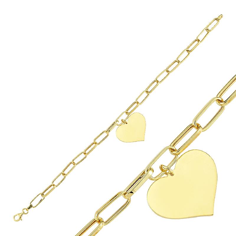 Altın Marin Kalp Bileklik