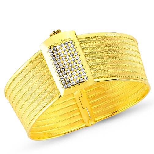 22 Ayar Altın Trabzon Hasırı Bileklik