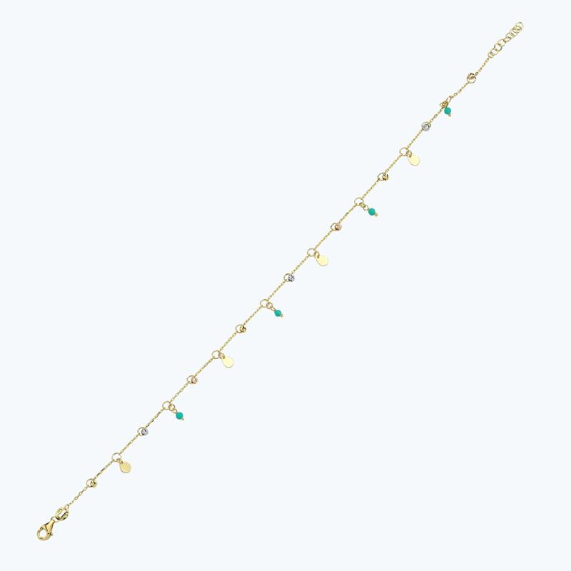 Altın Sallantılı Pul Halhal