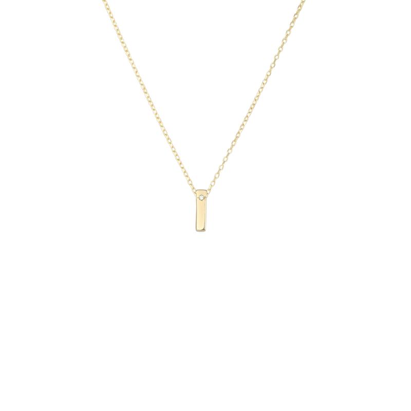 Altın İ Harfi Kolye