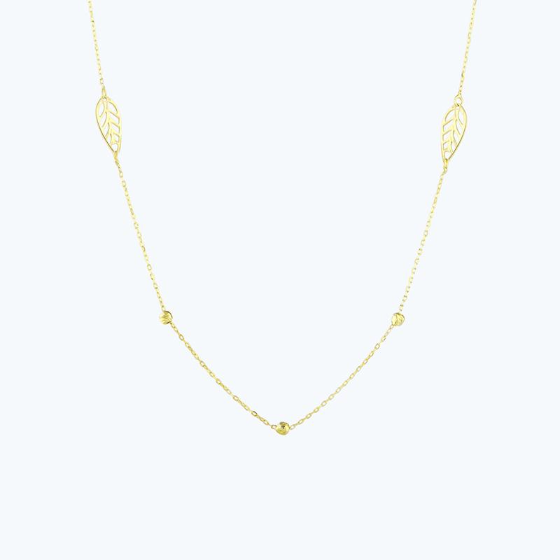 Altın Yaprak Kolye
