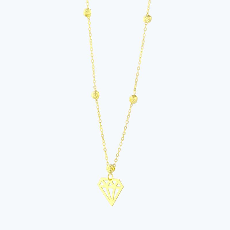 Altın Pırlanta Figürlü Kolye