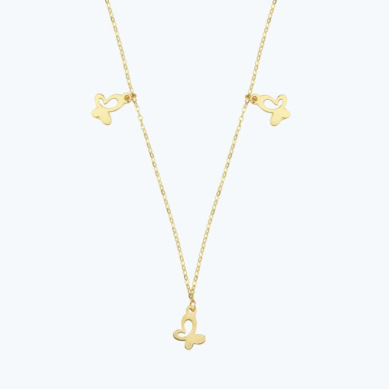 Altın Kelebek Kolye