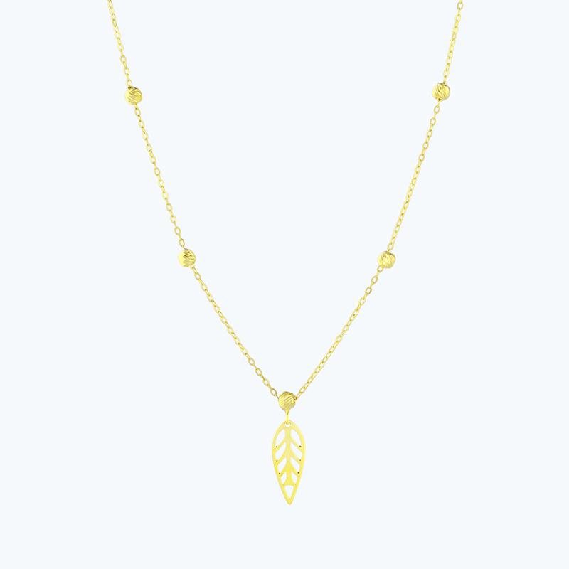Altın Yaprak Kolye