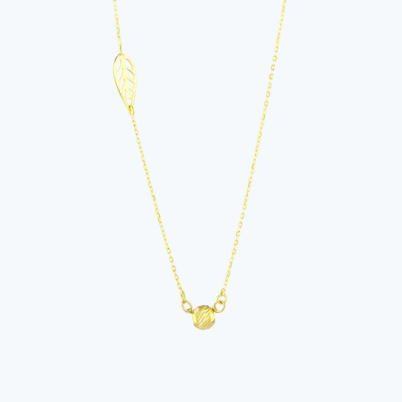 Altın Yaprak Kolye