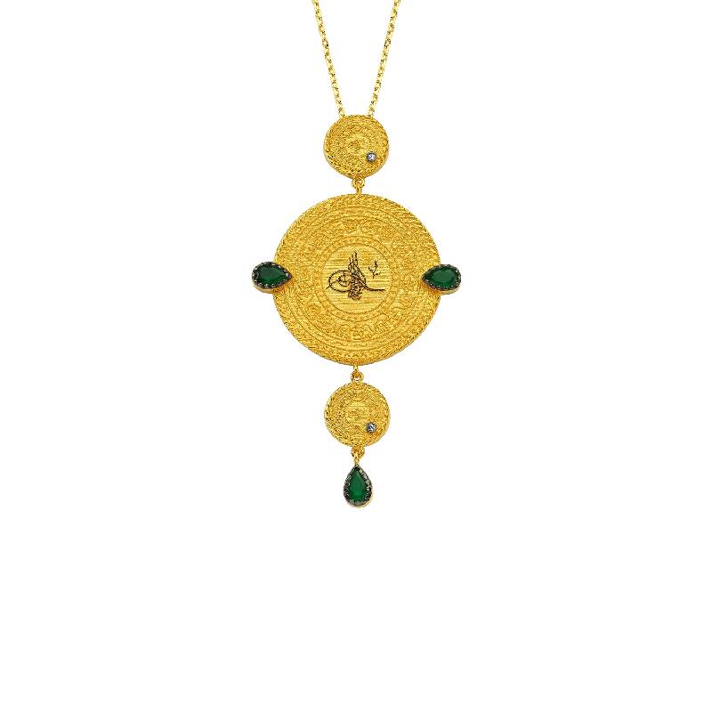 22 Ayar Altın Tuğralı Kolye