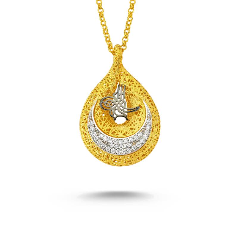 22 Ayar Altın Tuğralı Kolye