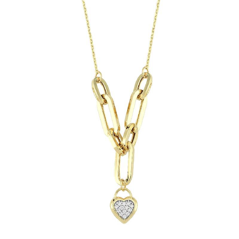 Altın Zincir Kalp Kolye