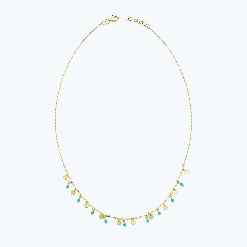 Altın Sallantılı Zincir Kolye