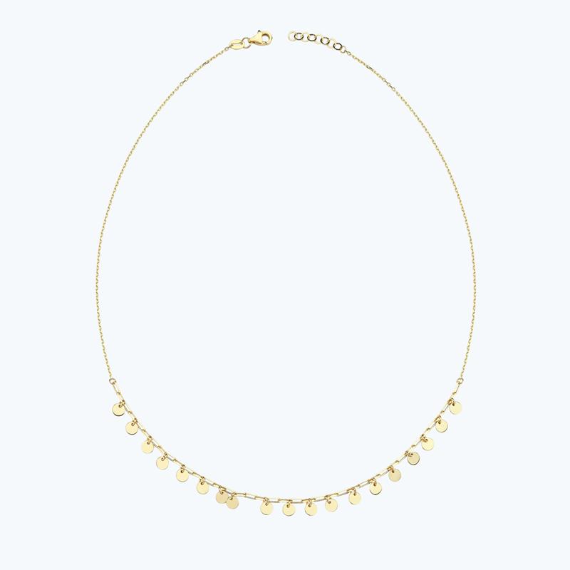 Altın Sallantılı Zincir Kolye