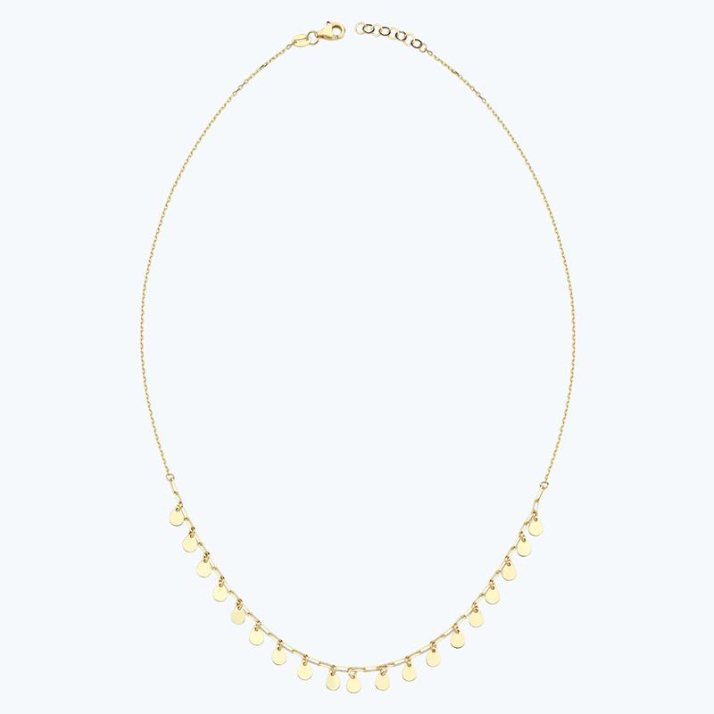 Altın Sallantılı Zincir Kolye