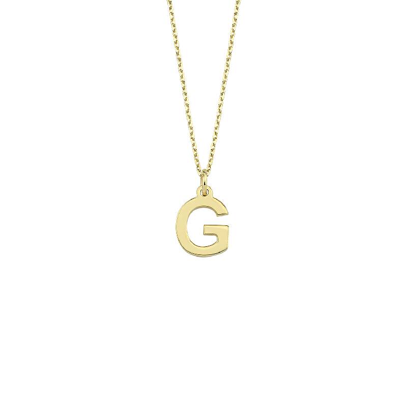 Altın G Harfi Kolye