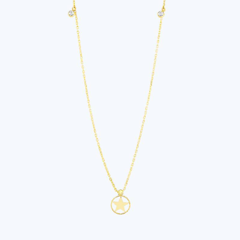 Altın Zincir Yıldız Kolye