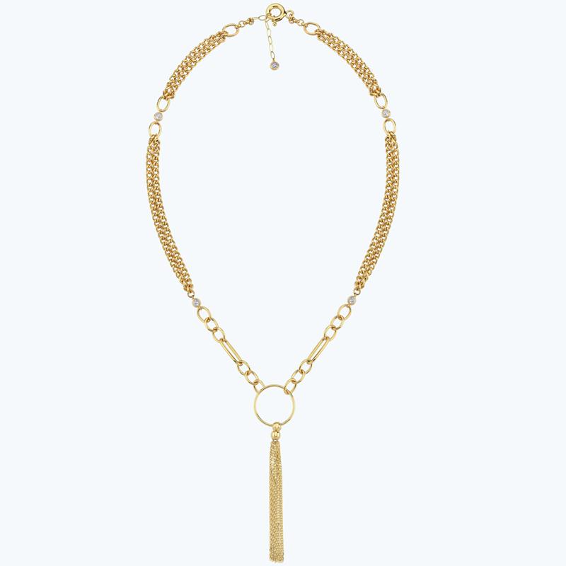 Altın Sallantılı Zincir Kolye