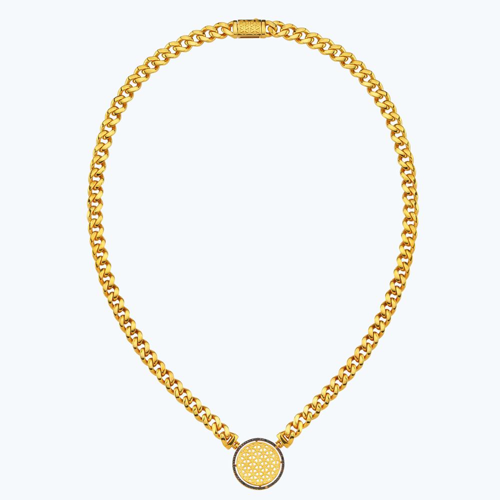 22 Ayar Altın Yaşam Çiçeği Kolye