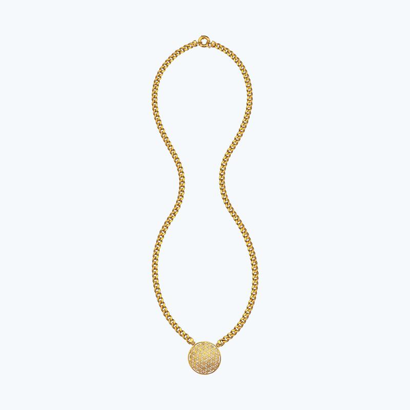 22 Ayar Altın Yaşam Çiçeği Kolye