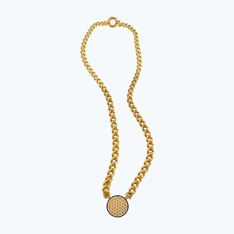 22 Ayar Altın Yaşam Çiçeği Kolye